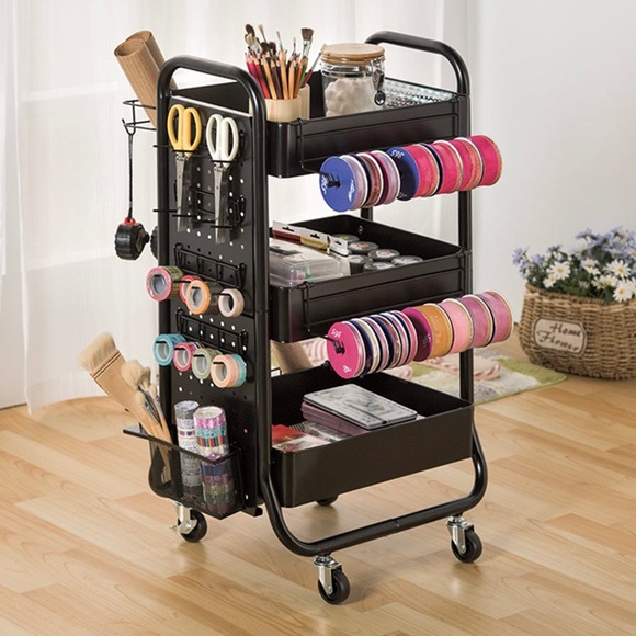 Storage & Organization | Craft Cart Black | Poshmark